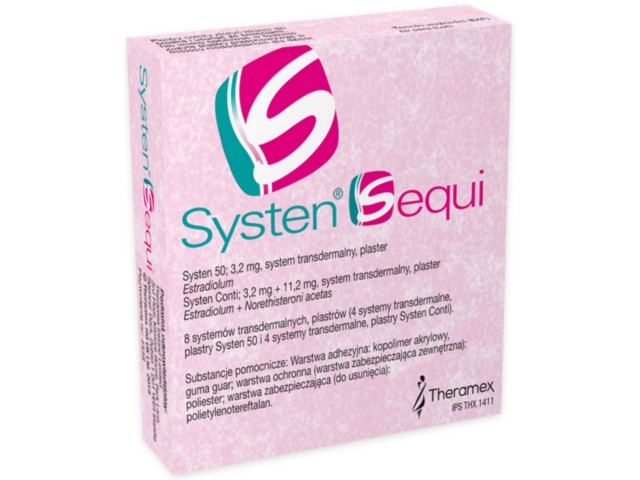 Systen Sequi, system transdermalny,plaster, 3,2 mg Syst.50; 3,2mg+11 ...